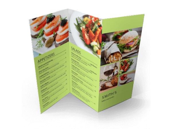 Z Fold Menus | Z Fold Menu | Custom Z Fold Menu | PGprint