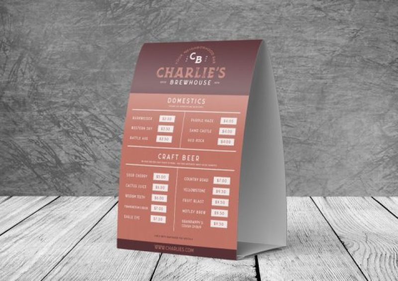 Table Tents | Table Tent | Table Tent Printing | PGprint