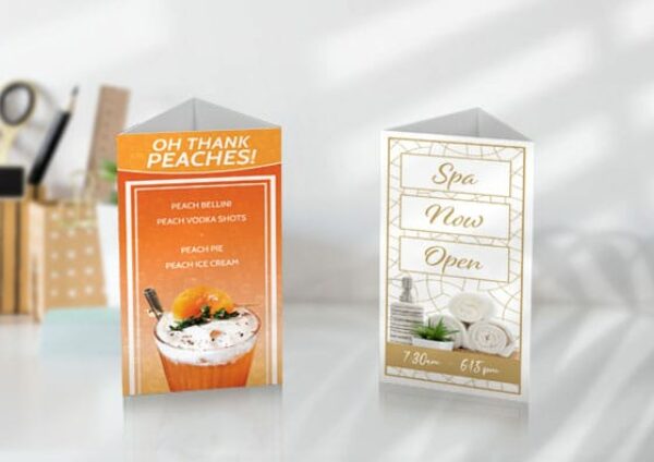 Table Talkers | Table Tents | Table Tent Cards